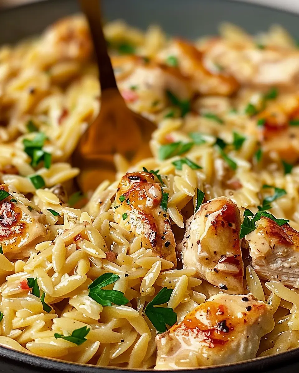 best one pot cajun chicken alfredo orzo