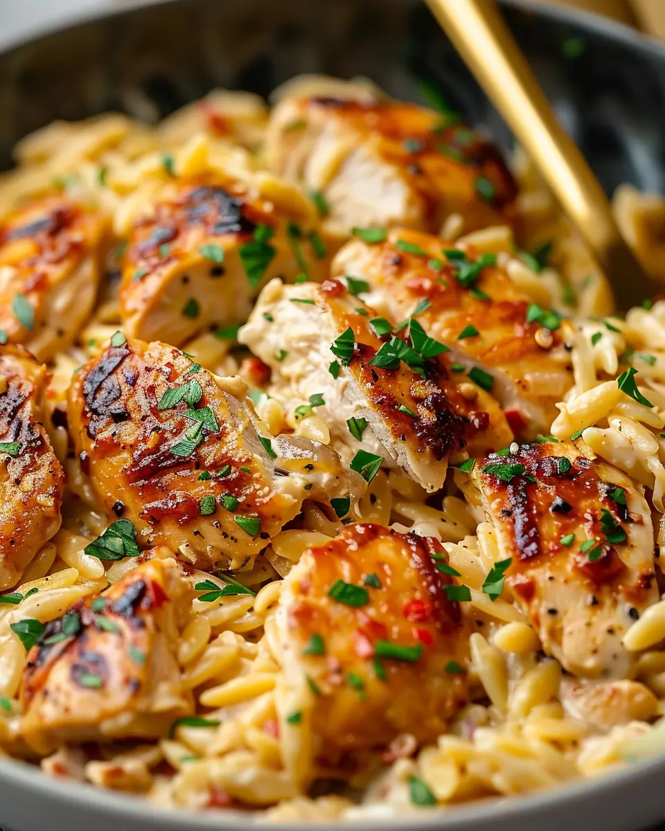 best one pot cajun chicken alfredo orzo